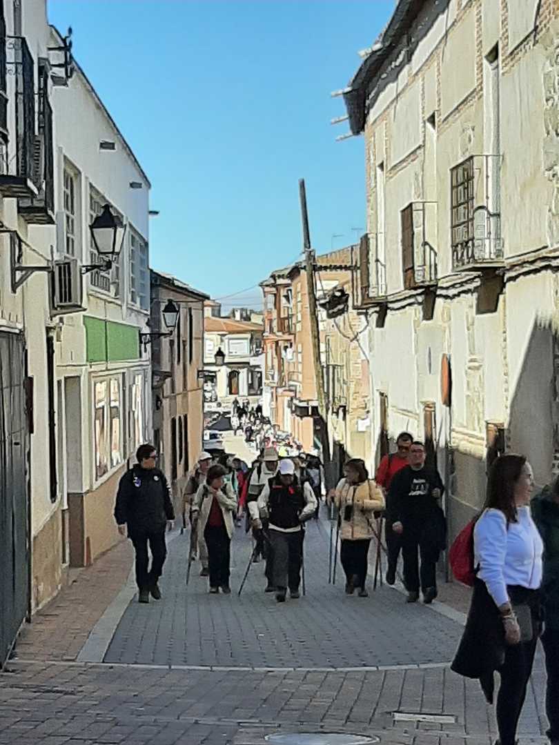 Peregrinos de Torrijos llegan a Sonseca en su camino hacia Urda